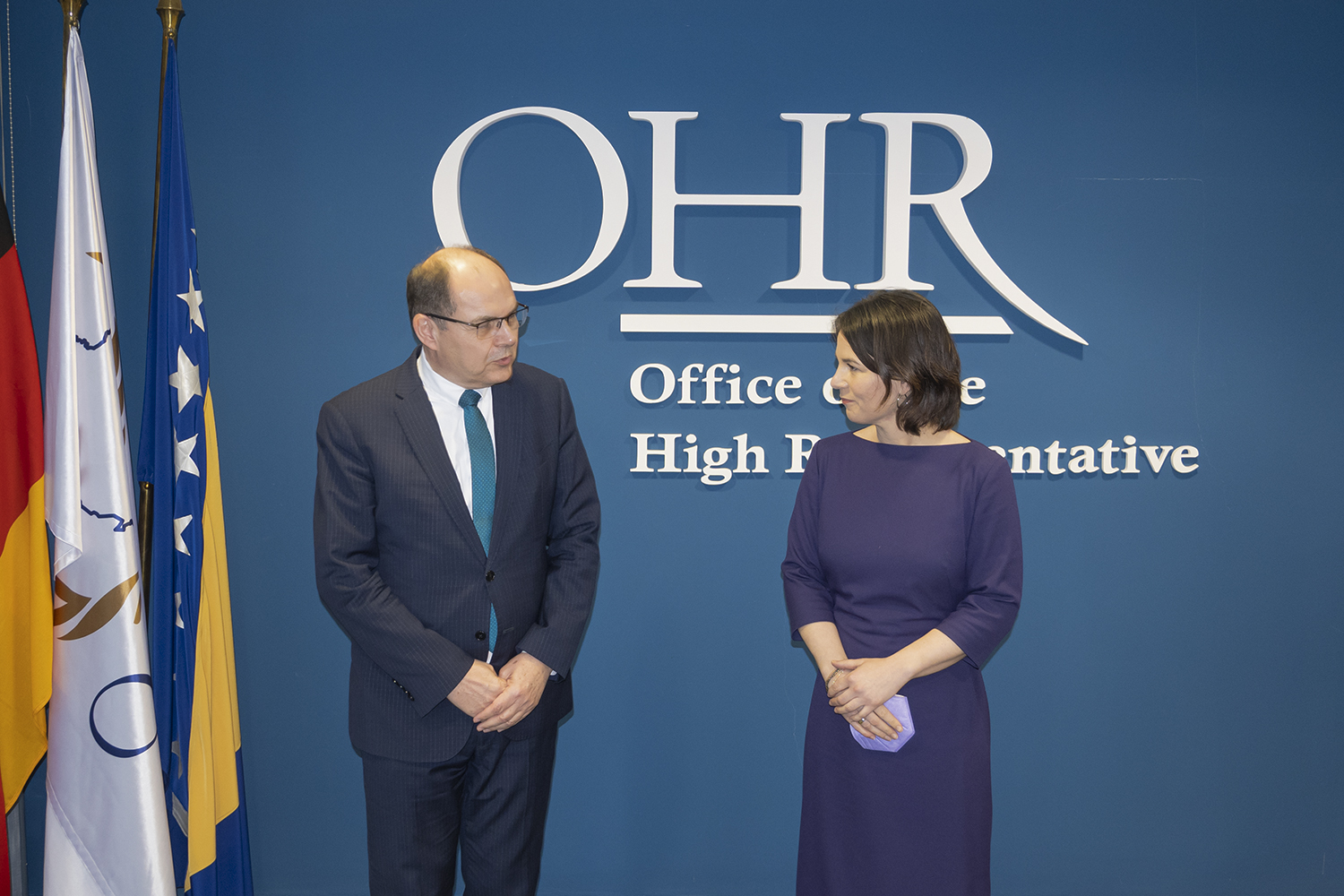 HR Schmidt meets German Foreign Minister Baerbock | Office of the High ...